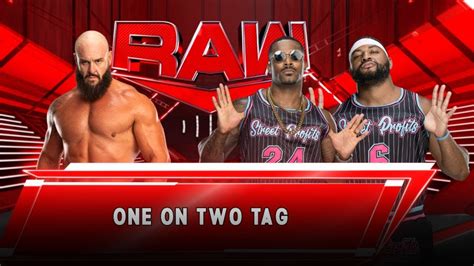 WWE K Braun Strowman Vs Street Profits Handicapped Match YouTube