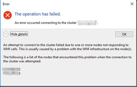 Cant Connect To Cluster From Cluster Nodes Hyper V Cluster Server 2016 Windows Spiceworks