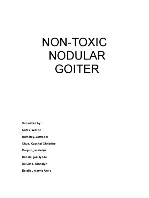 Nontoxic Nodular Goiter Pdf Thyroid Common Carotid Artery