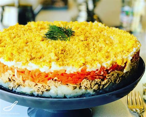 You have to try this Mimosa Salad (Салат Мимоза)! A delicious Russian ...