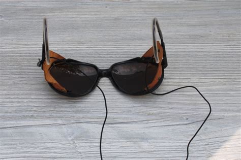 Vintage Ll Bean Bolle Glacier Sunglasses Climber Or Ski Glasses W