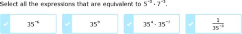 Ixl Identify Equivalent Expressions Involving Exponents Year Maths Practice