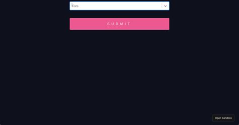 Cold Bush Ehgf Codesandbox