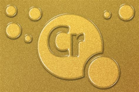 Premium Photo Element Cr Chromium Mineral Vitamin Complex Dietary