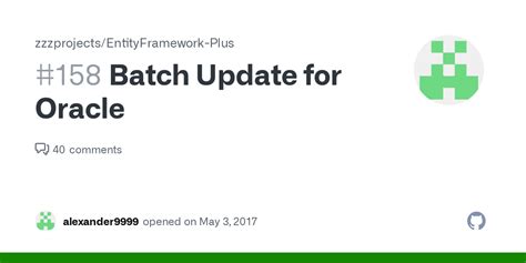 Batch Update For Oracle · Issue 158 · Zzzprojectsentityframework Plus