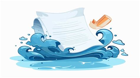 Cheerful Cartoon Illustration Of Waving Document Premium Ai Generated Vector