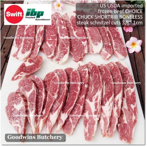 Beef Shortrib Chuck Short Rib Boneless Frozen Us Beef Usda Choice Ibp
