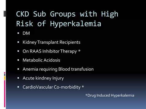 Management Of Hyperkalemia In Ckd 2 Pptx
