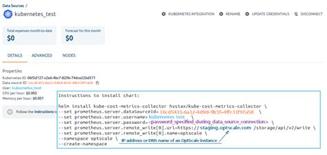 Kubernetes Data Source Connection Welcome To Optscale Documentation