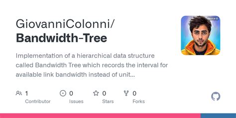 Github Giovannicolonnibandwidth Tree Implementation Of A Hierarchical Data Structure Called