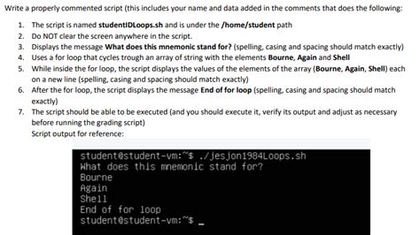 Solved This Is For My Linux Class And The Below Instructions Chegg