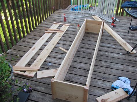Build DIY Deck Planter Box Diy PDF Plans Wooden Custom Wood Fish Tank