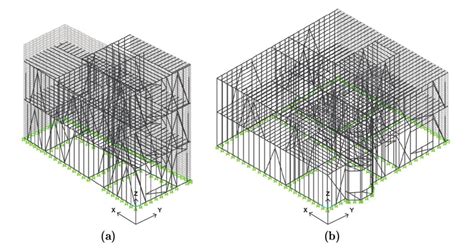 Numerical Models Of A Building 1 And B Building 2 Download Scientific Diagram