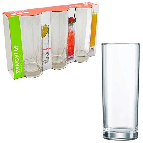 Wholesale Steelex Straight Up Hiball Glasses 3 Pack 360ml Homeware