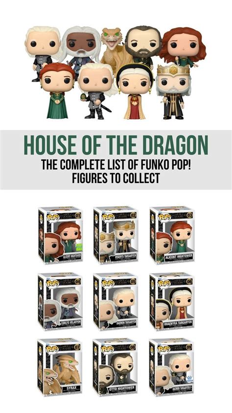 House Of The Dragon Funko Pop All Figures You Can Collect Checklist Funko Pop Funko Game