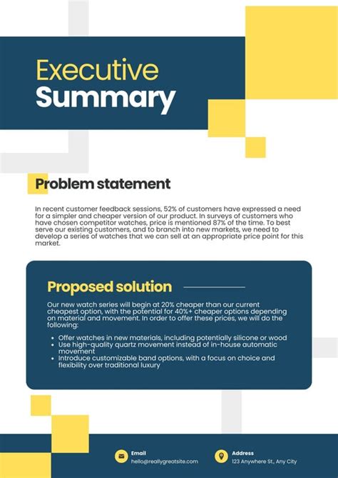 Free Printable Executive Summary Templates Canva