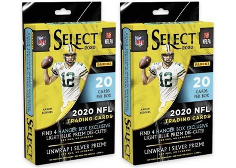 2020 Panini Select Football Hanger Box Light Blue Die Cuts 2x Lot