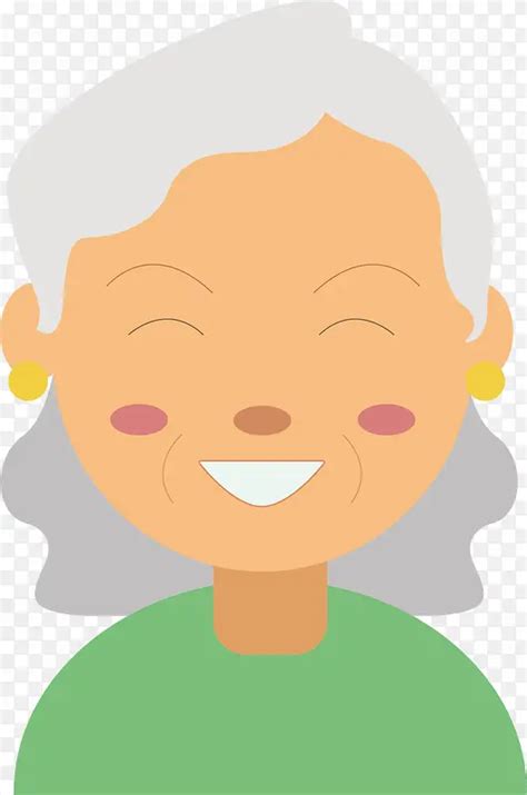 矢量手绘灰色头发奶奶png图片素材下载图片编号qkdbbdny 免抠素材网