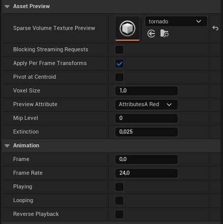 Sparse Volume Textures in Unreal Engine | Unreal Engine 5.5 Documentation | Epic Developer Community