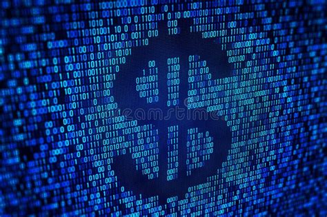 Close Up Of Binary Code On A Digital Screen Depicting Data And