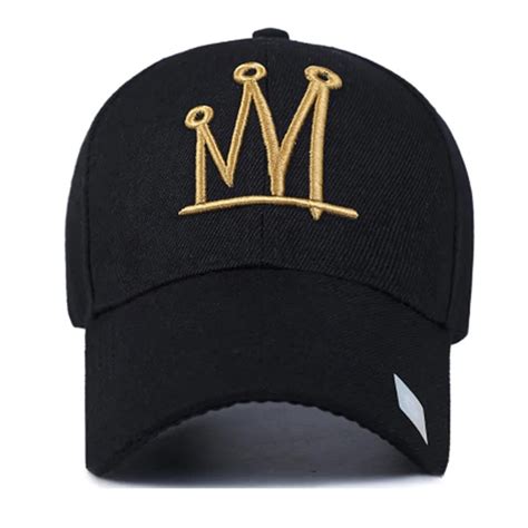 Embroidery Crown Summer Baseball Cap Men Women Hip Hop Snapback Bone