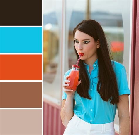 Free Photo Medium Shot Woman Holding Juice