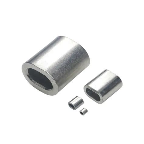 316 타원형 원활한 15mm 2mm 3mm 8mm 10mm 압착 스웨이지 스테인레스 스틸 케이블 슬리브 와이어 로프 슬링 페룰 슬링 메쉬 그물