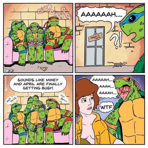 Rule 34 April Oneil Artist Request Comic Couch From Behind Position Funny Glasshouses Human