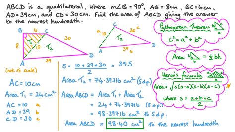 Question Video Using Herons Formula To Determine The Area Of A