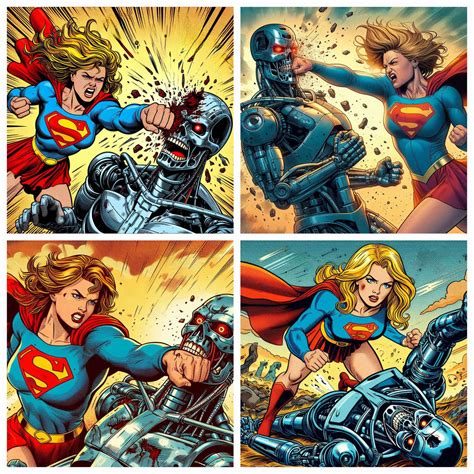 Supergirl Vs Terminator Pg 10 By Winsonn On Deviantart