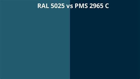 Ral 5025 Vs Pms 2965 C Ral Colour Chart Uk