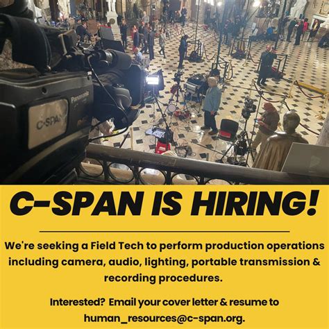 C Span On Linkedin Hiringnow Tvproduction Politics Media