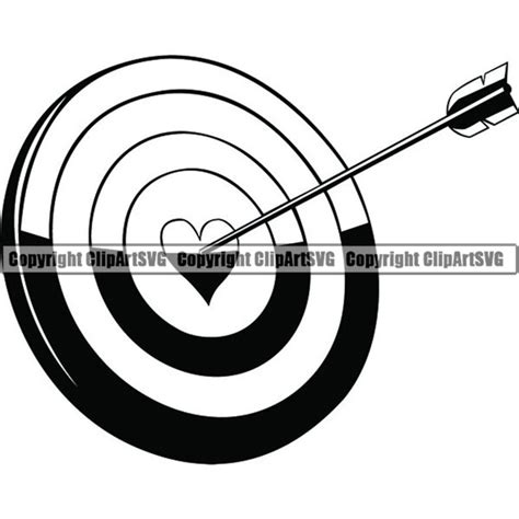 Archery Sports Game Arrow Range Practice Competition Archer Shoot Bow Target SVG EPS PNG