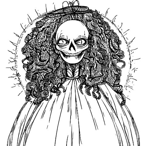 Goya Style Doll Gothic Horror Creepy Zombie Doll · Creative Fabrica