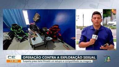 CETV 1ª Edição Fortaleza Homem é preso por estupro e divulgação de