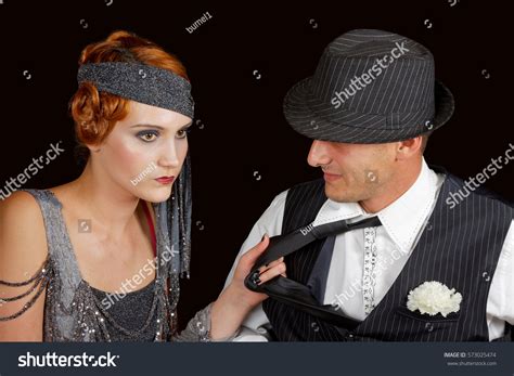 Flapper Girl Pull Gangster Photos Images And Pictures Shutterstock