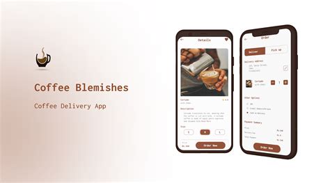 Coffee Blemishes Coffee Delivery App UI Design On Behance