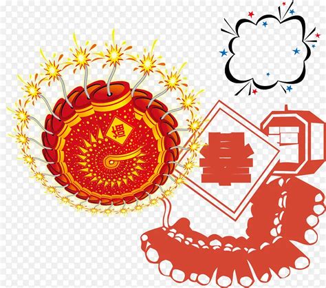 炮竹春节矢量大年初一png图片素材下载图片编号qrvklxnx 免抠素材网