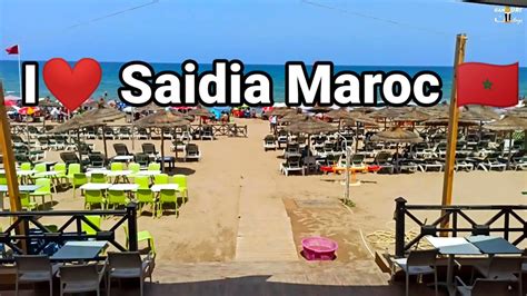 شاطئ مدينة السعيدية بعد عودة المغاربة🇲🇫 🇲🇦مدينة السعيدية في المغرب
