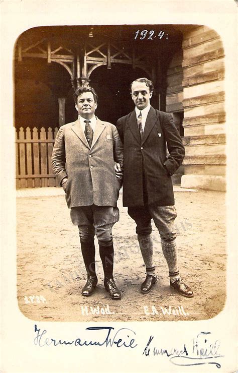 Hermann Weil Autogrpah Photograph Tamino