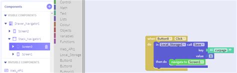 navigate to screen bug questions about thunkable community