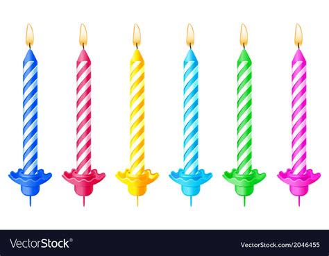 Candles Royalty Free Vector Image Vectorstock