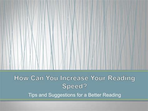Efficient Reading Ppt