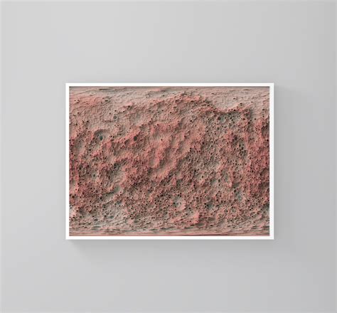 Mercury Map Mercury Relief Map Mercury Wall Decor Mercury Minimalist