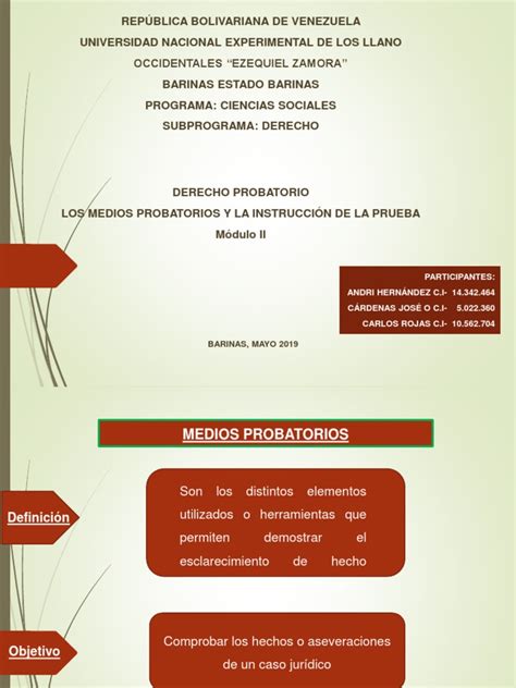 Derecho Probatorio Pdf Evidencia Ley Jurisdicción