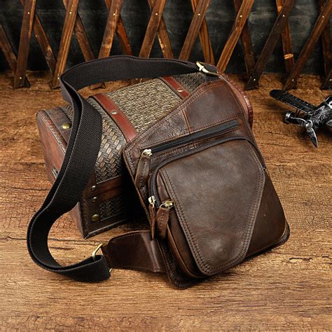 Leather Mens Cool Sling Bag Crossbody Bag Chest Bag For Men Iwalletsmen
