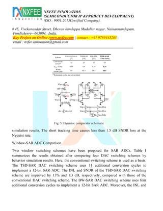 A Bit Ms S Sar Adc With A Fast Binary Window Dac Switching Scheme PDF