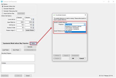 Updating Models To New Coordinate Reference Settings In Eems120