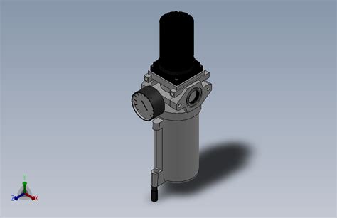 空气过滤减压阀 QFLJC L QFLJC L8 SOLIDWORKS 2018 模型图纸下载 懒石网