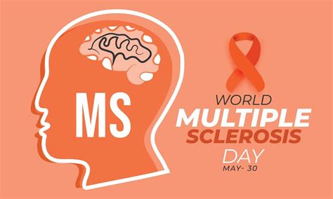 World Multiple Sclerosis Day Background Banner Card Poster